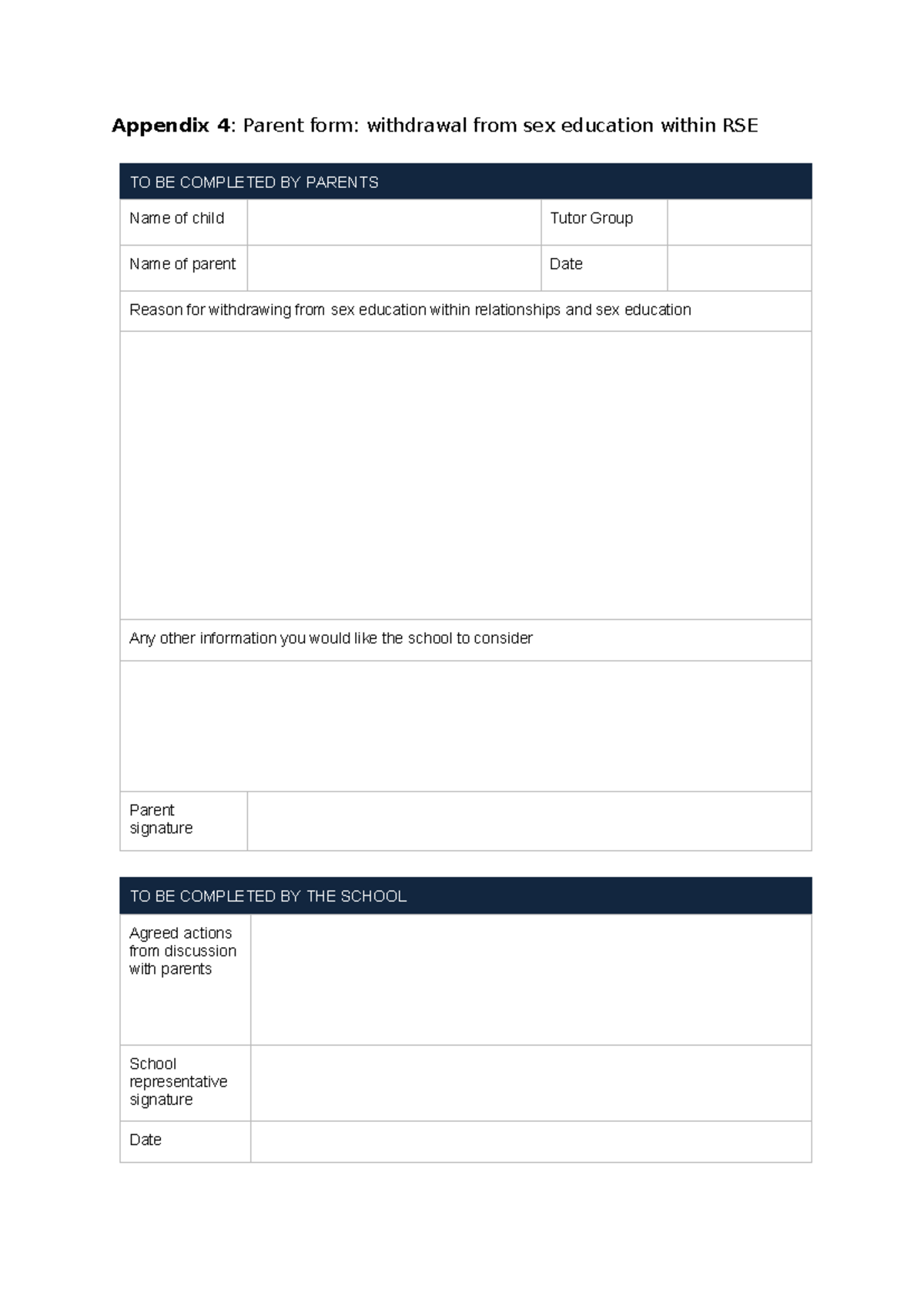 Appendix 4 Right to Withdraw (002) - Appendix 4: Parent form ...