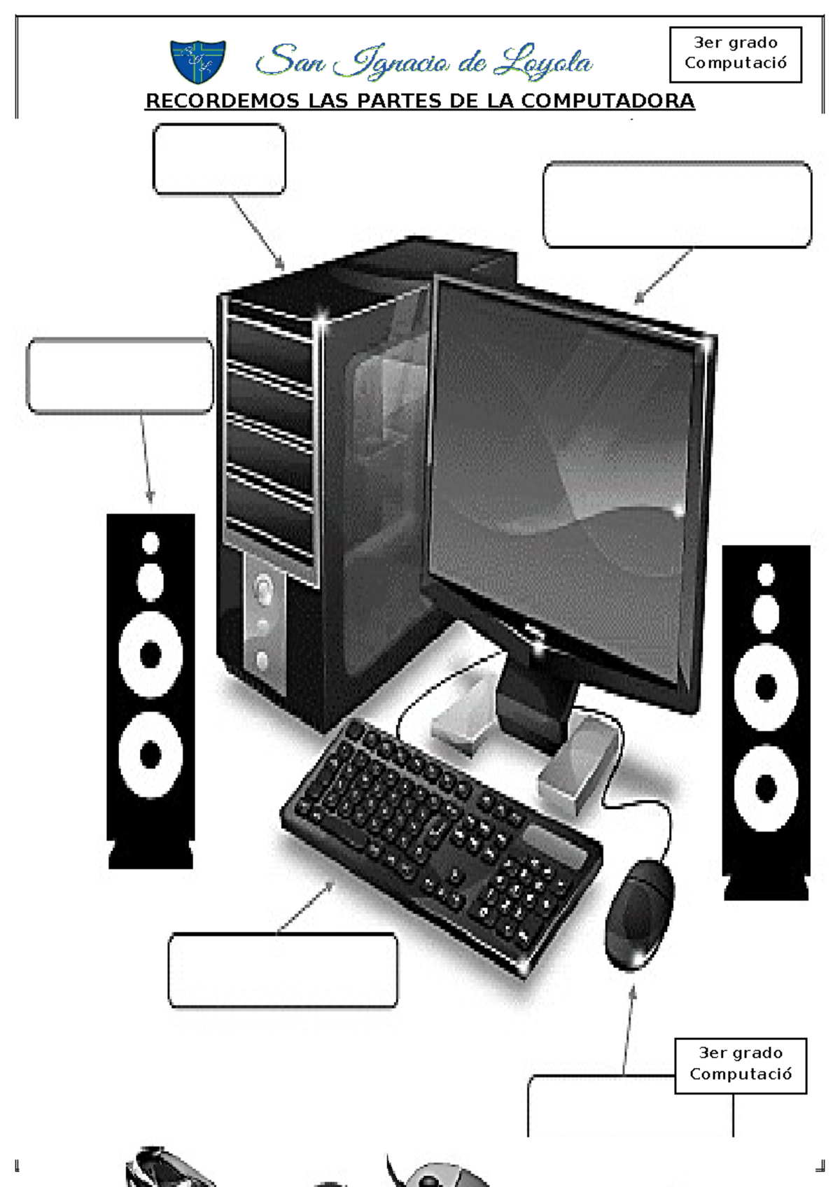 Fichas DE Aplicación - 3RA Semana - RECORDEMOS LAS PARTES DE LA ...