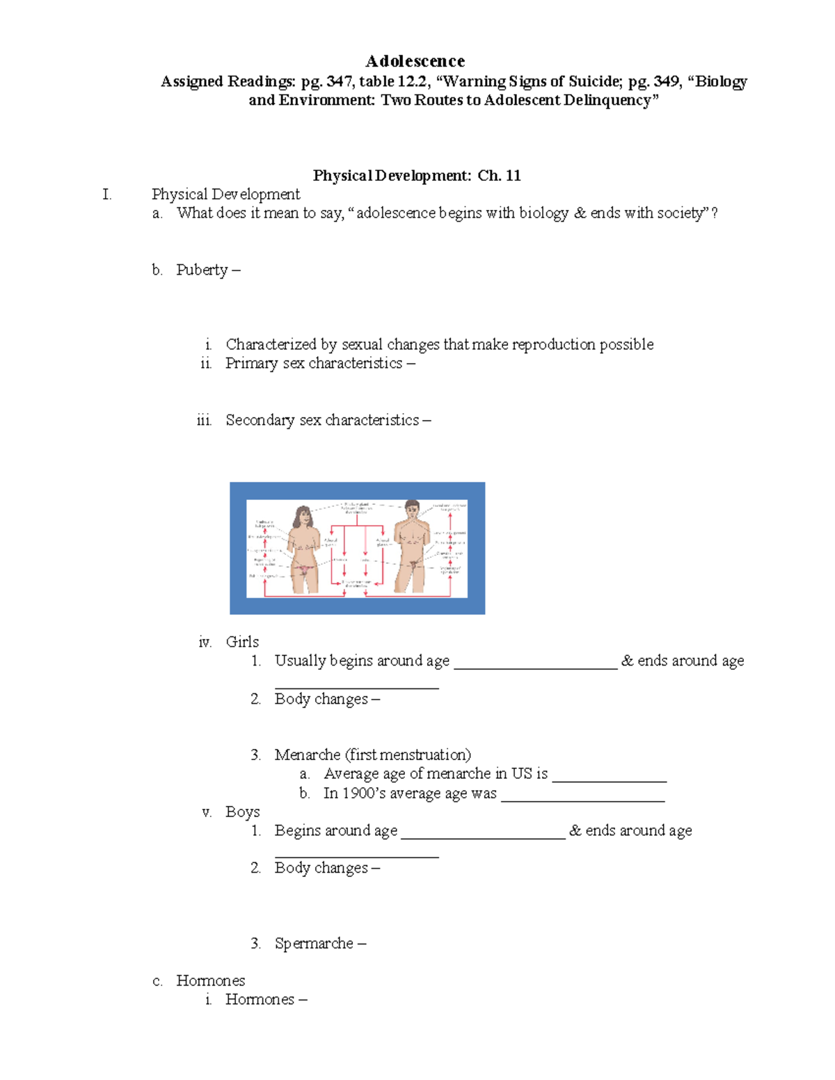 7 - Adolescent Years - Professor: Christina Parker - Adolescence ...