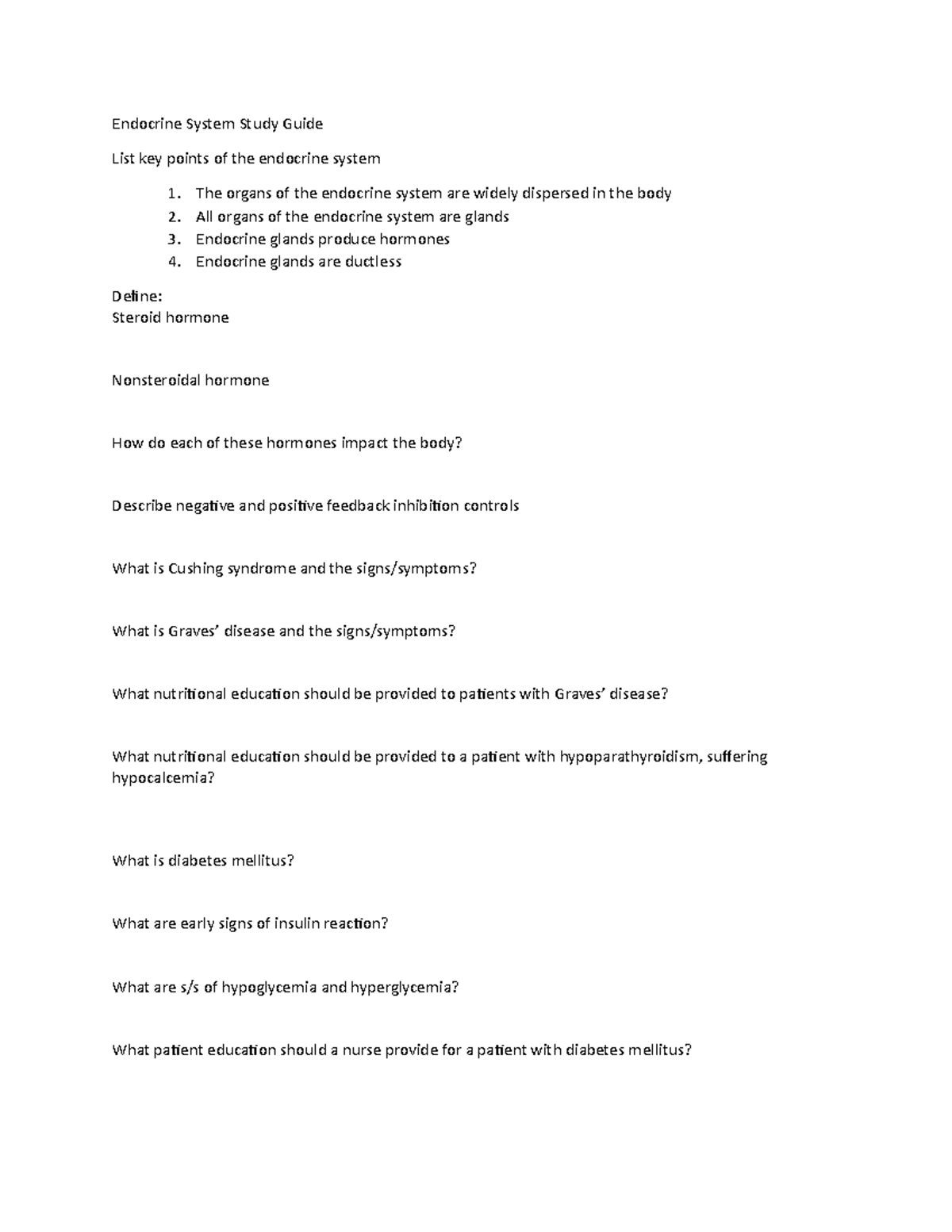 Endocrine+System+Study+Guide++%282%29 - Endocrine System Study Guide ...