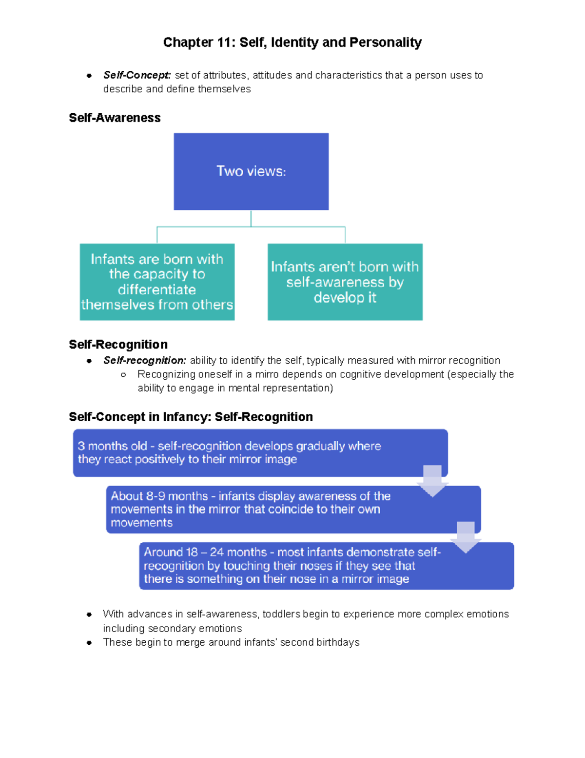 Chapter 11 Self, Identity and Personality - Chapter 11: Self, Identity ...