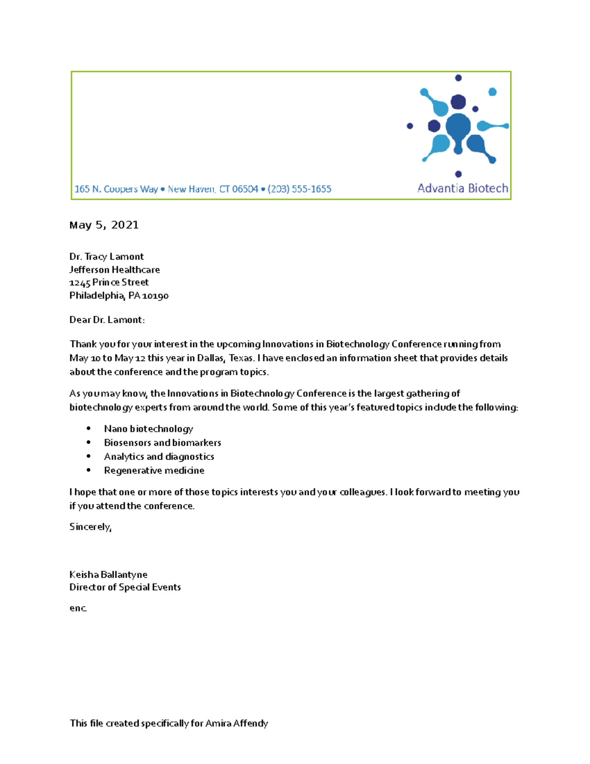 SC WD365 2021 3a Amira Affendy 2 - May 5, 2021 Dr. Tracy Lamont ...