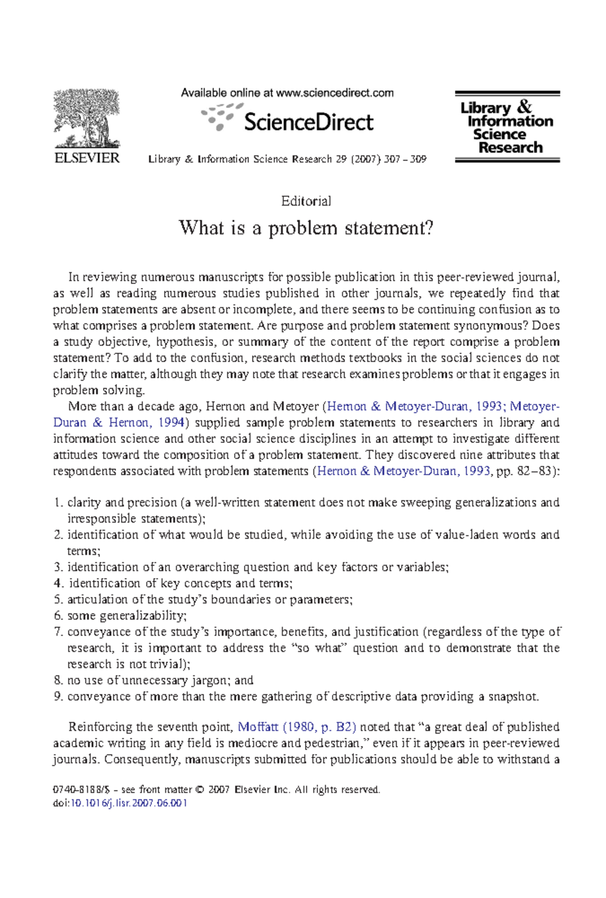 Editorial-problem-statement - Editorial What is a problem statement? In ...