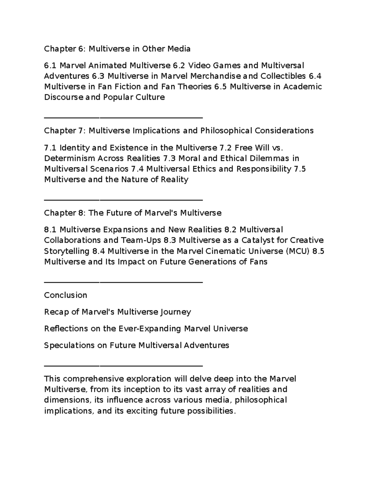 Marvels II - lesson and learn - Chapter 6: Multiverse in Other Media 6 ...