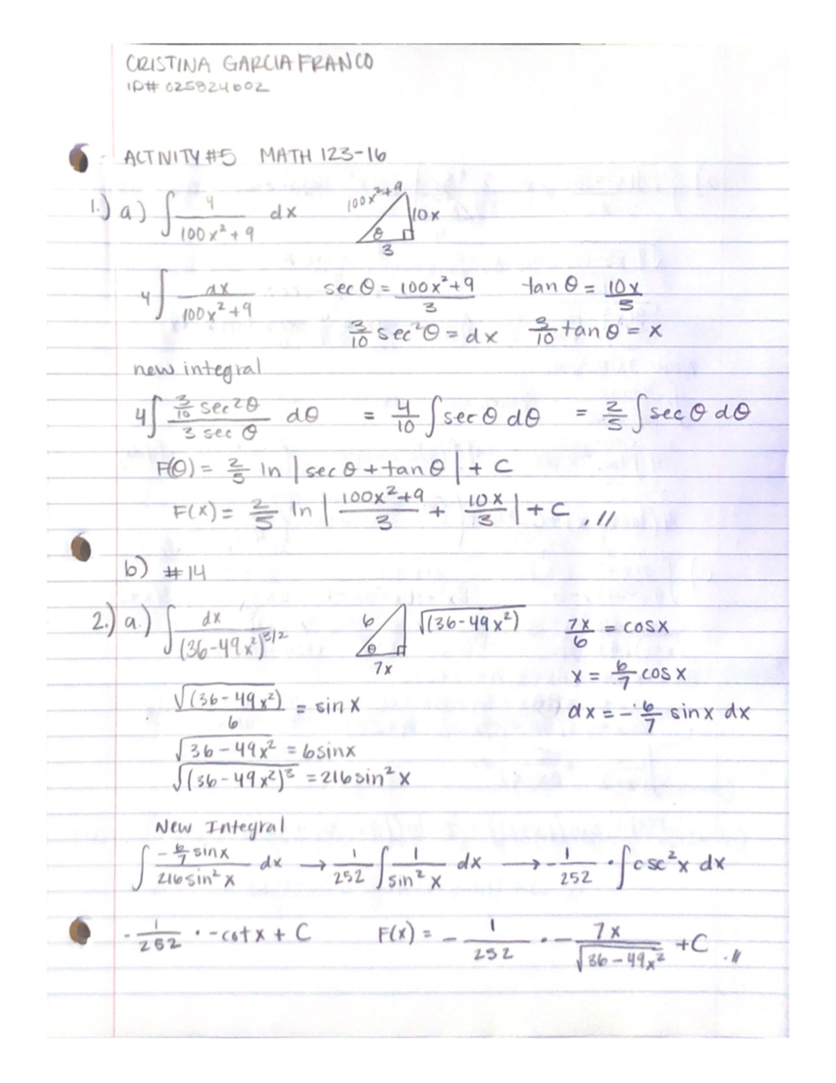 Activity 5 Cristina Garcia Franco - math 2302 - Studocu