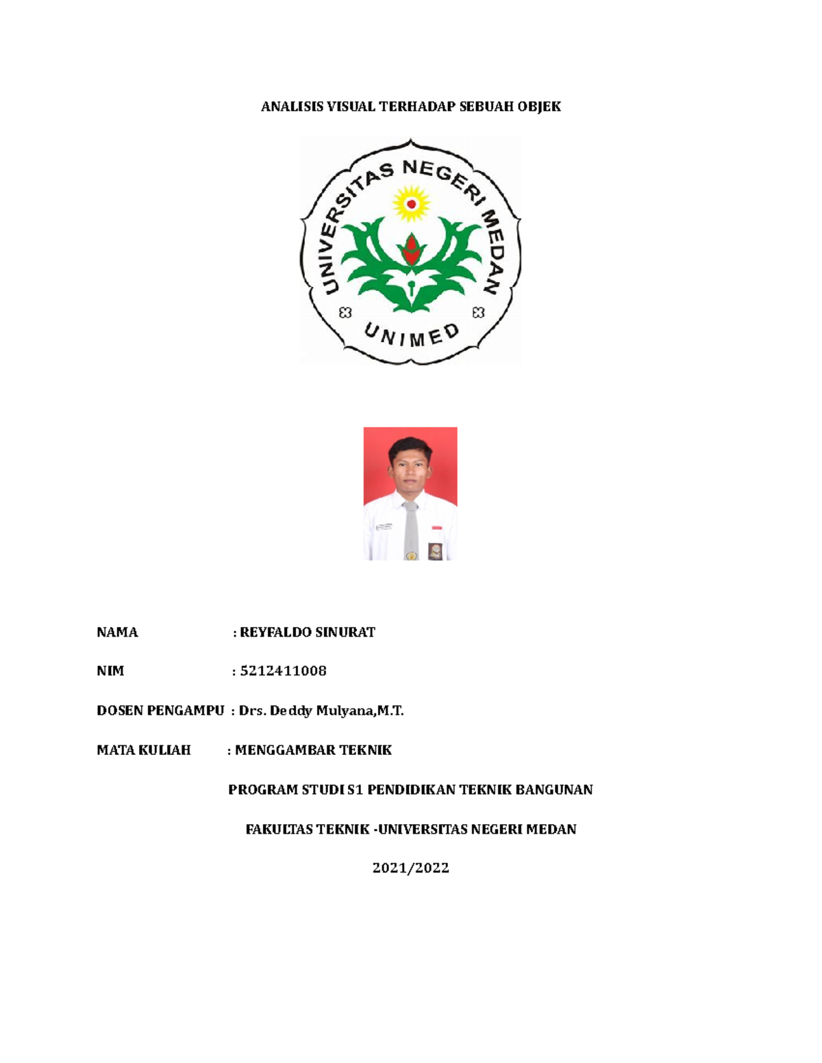 Analisis Visual Terhadap Sebuah Objek - ANALISIS VISUAL TERHADAP SEBUAH ...