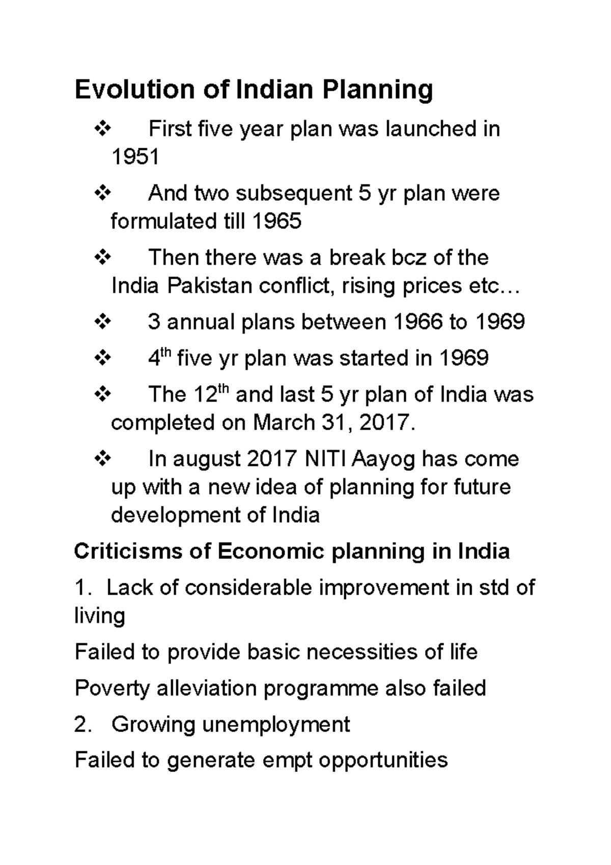 Evolution of Indian Planning - .. 3 annual plans between 1966 to 1969 4 ...