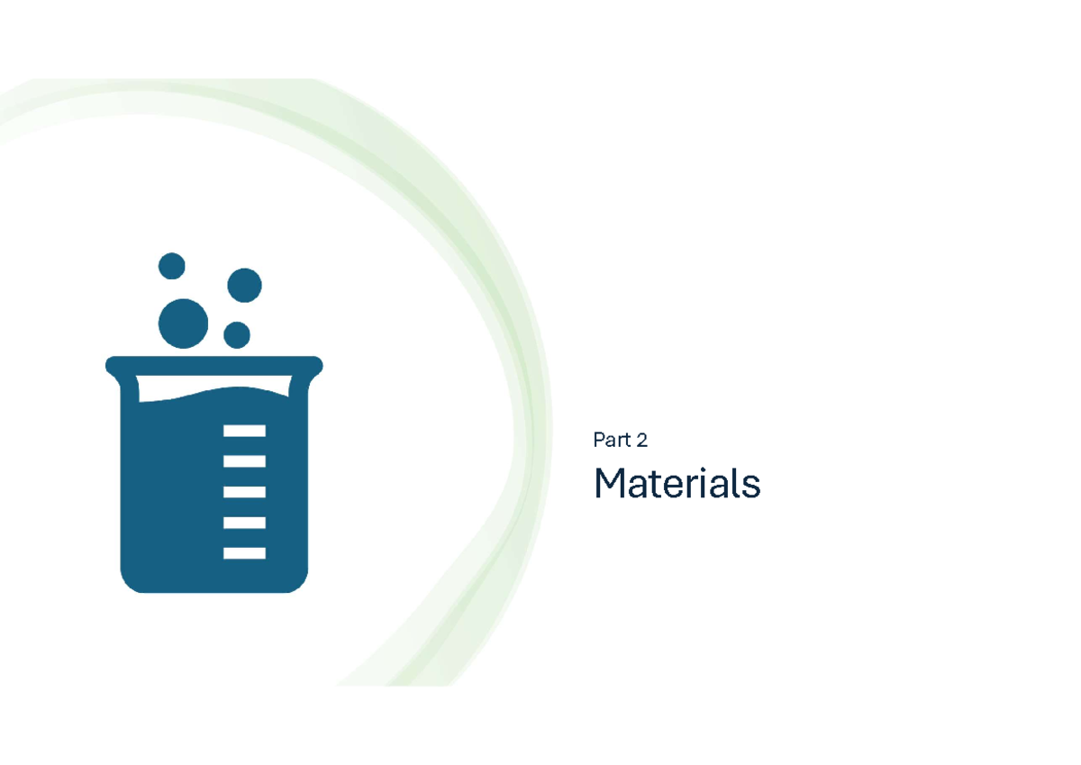Materials part 2 - the first and second part of unit 1 - Materials ...
