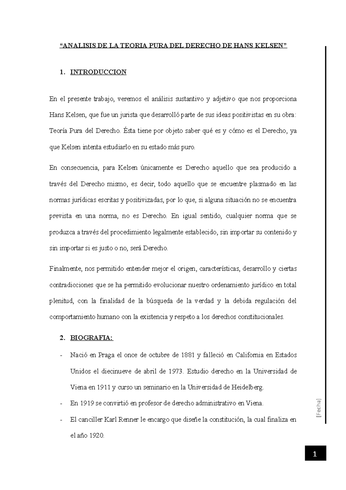435877288 Analisis de La Teoria Pura Del Derecho de Hans Kelsen 2018 ...