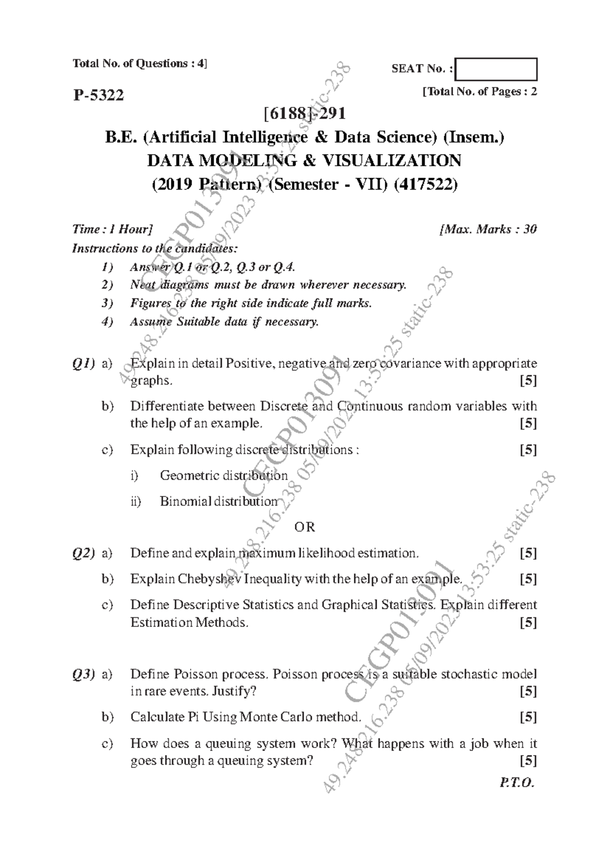 DMV Insem - ir related practice material - Q1) a) Explain in detail Positive, negative and zero ...