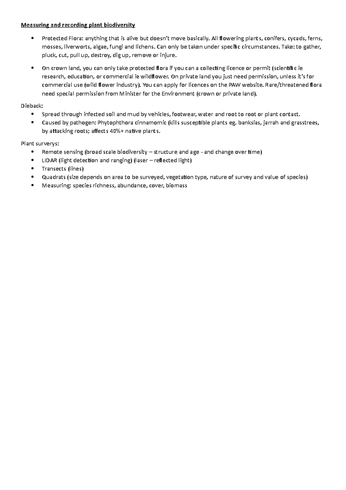 L9 Measuring Biodiversity - Measuring and recording plant biodiversity ...