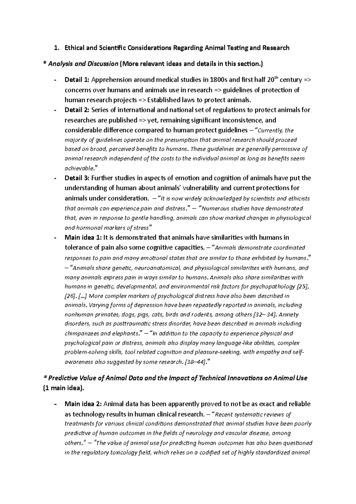 Ethical and Scientific Considerations Regarding Animal Testing and ...