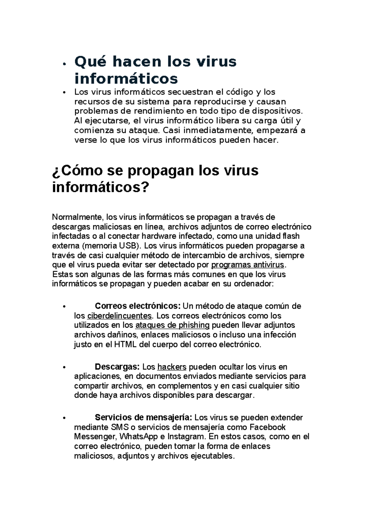 Cómo se propagan los virus informáticos - Qué hacen los virus ...