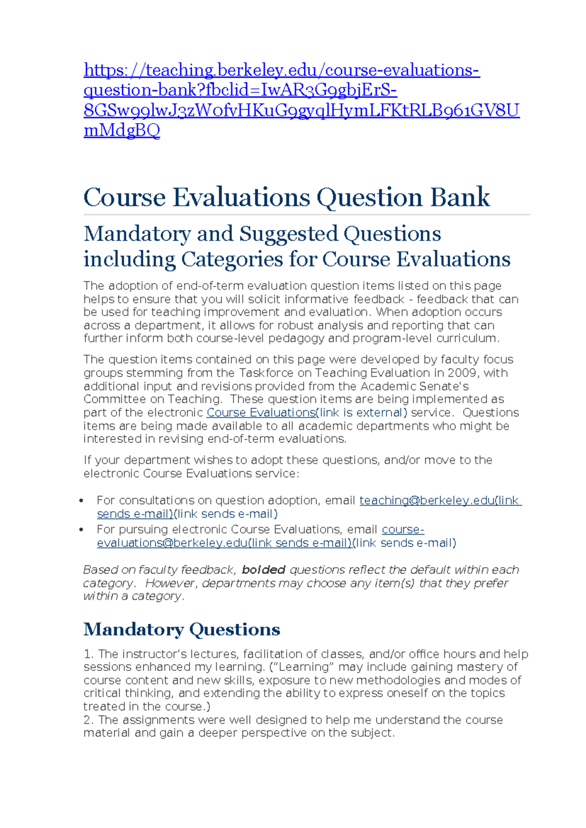 Course-Evaluations-Question-Bank-Berkeley - teaching.berkeley/course ...