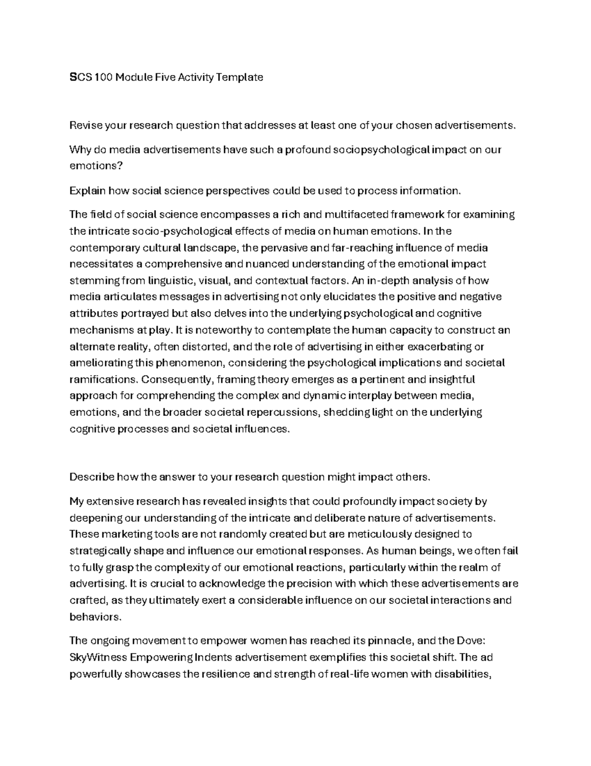 Document 6-2 - Module Five Activity Template - SCS 100 Module Five ...