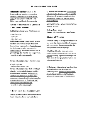 Classwork 1 - none - NICOLE V. ANTIQUE BA 35 C What is International ...