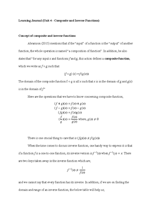 WA W4 MATH1201 01 - Written Assignment Unit 4 - Written Assignment Unit 4: Composition and ...