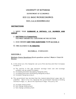 CSI142Exam-2021-Special - University of Botswana Department of Computer Science Special Final ...