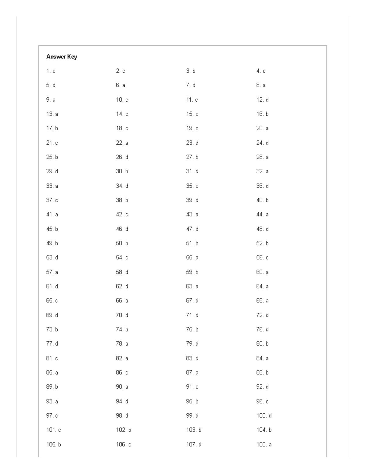 Hema 1 finals - asdfa - Answer Key c 2. c 3. b 4. c d 6. a 7. d 8. a a ...