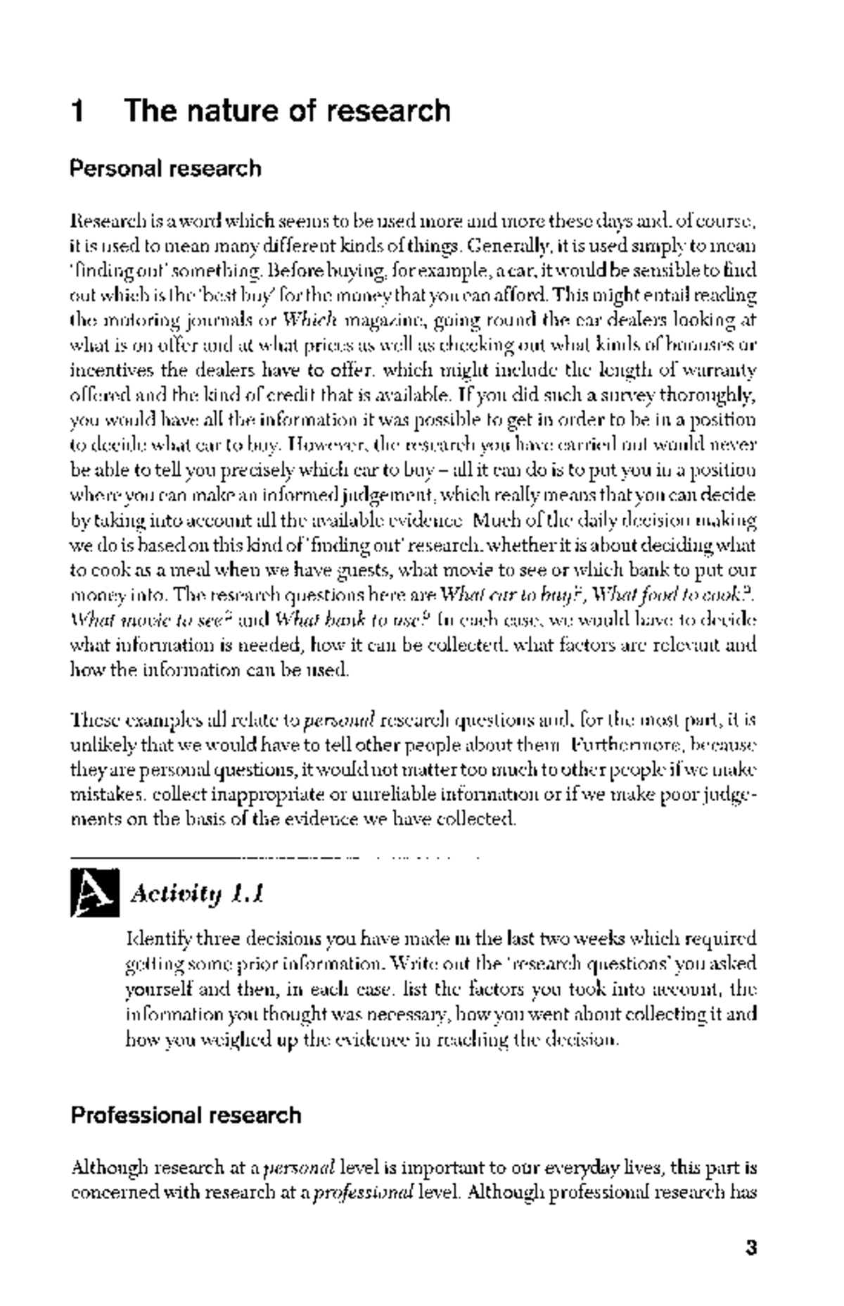 10 - Chapter 5 :The nature of research ( Personal Research) - 1 The ...