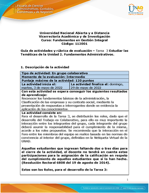 Anexo 2 – Pautas para elaborar el vídeo de la tarea 4 - Una vez seleccionado el contexto ...