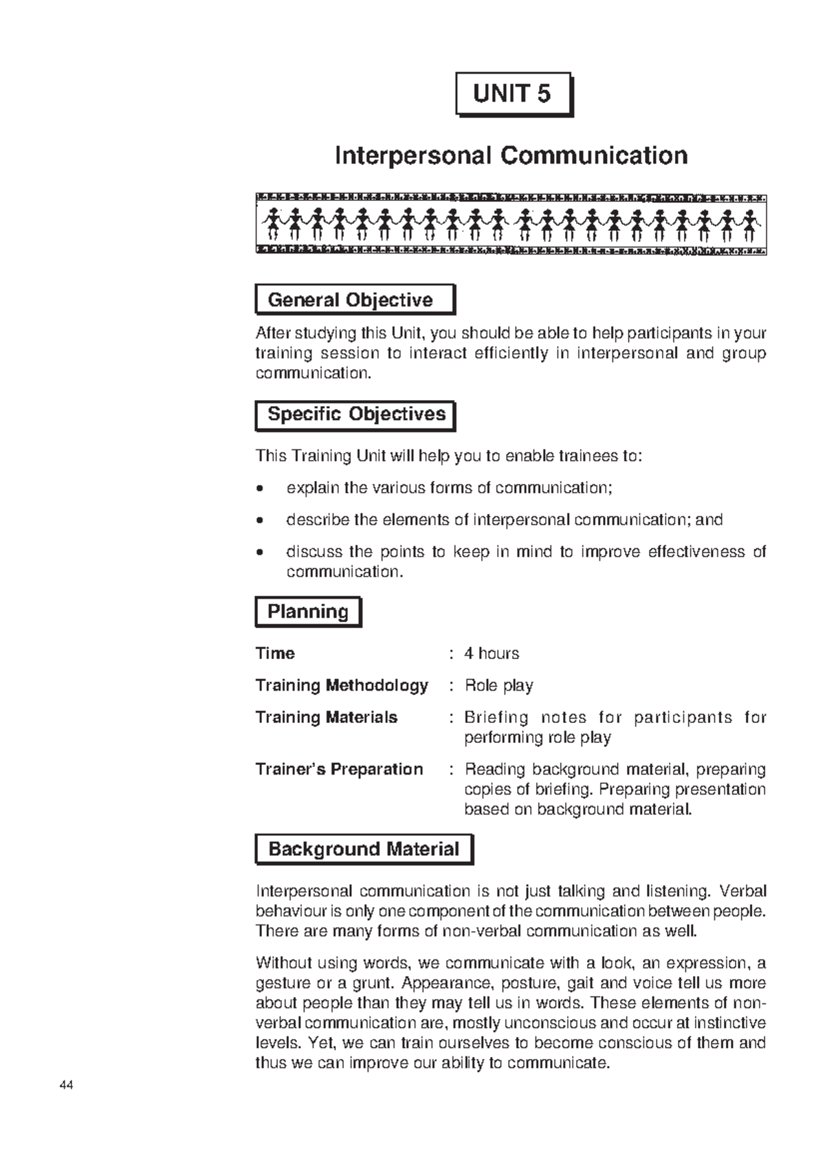 Developing emotional competence unit 5 - General Objective After ...