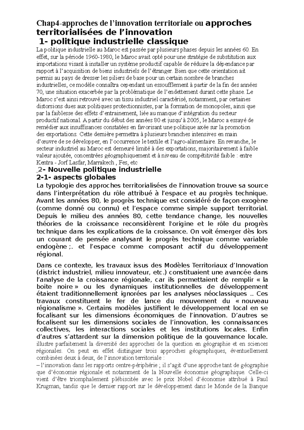 Chap4-approches de l’innovation territoriale ou approches ...