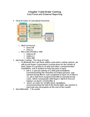 Chapter 2- Job-Order Costing Calculation Unit Product Costs - Chapter 2 ...