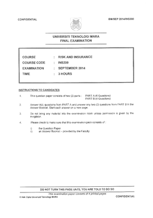 CS251-Answer-1 - A summary of practice materials for chosen course name ...