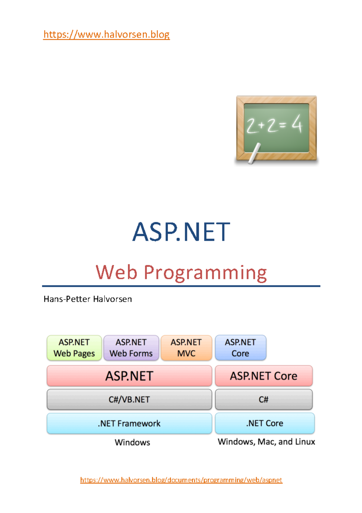 Aspnet And Web Programming Halvorsen Halvorsendocumentsprogramming