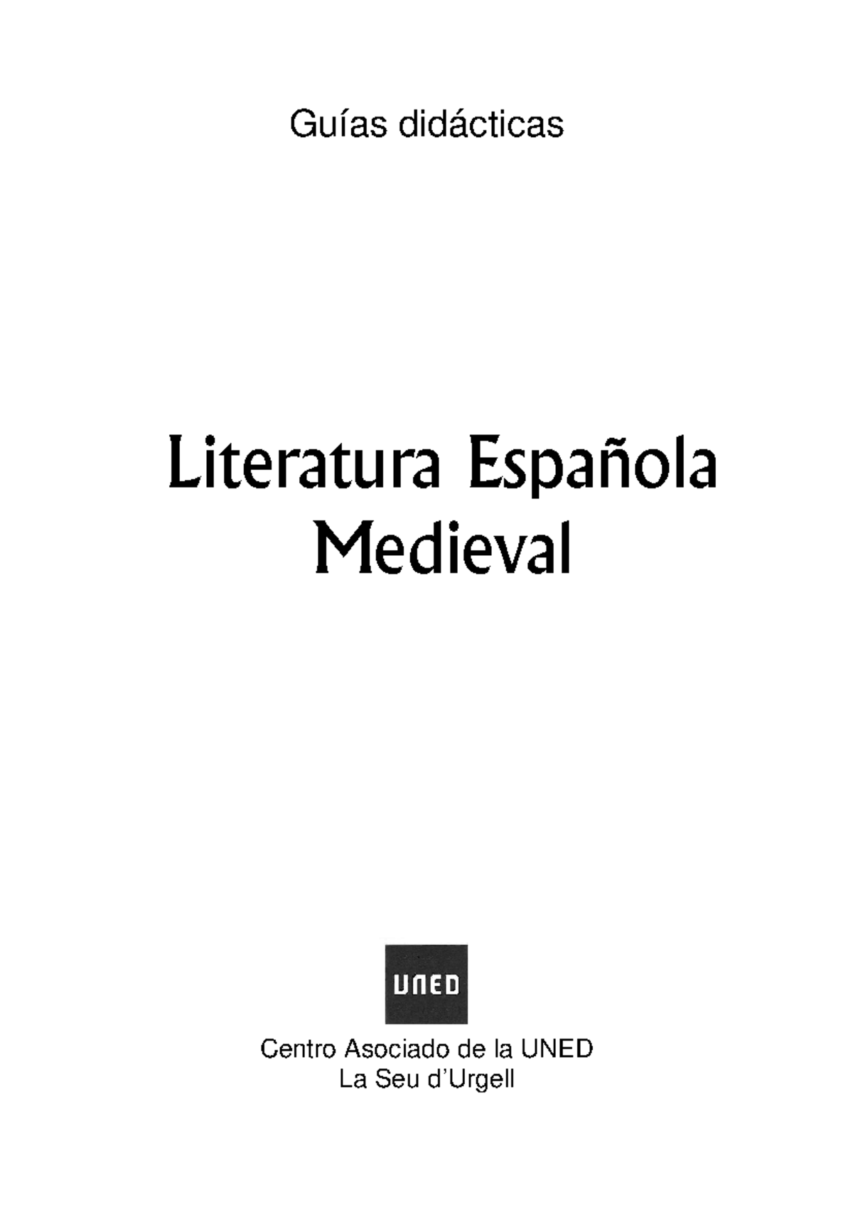 Resumen Literatura Medieval del profesor Javier Salazar de la UNED ...