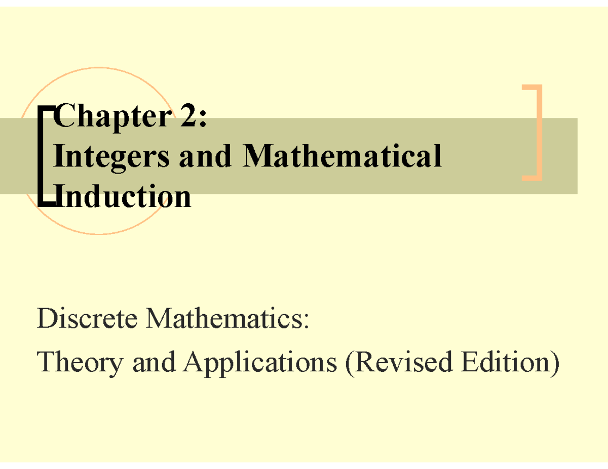 Chapter 2 Introduction to Number Theory - Compatibility Mode - Chapter ...