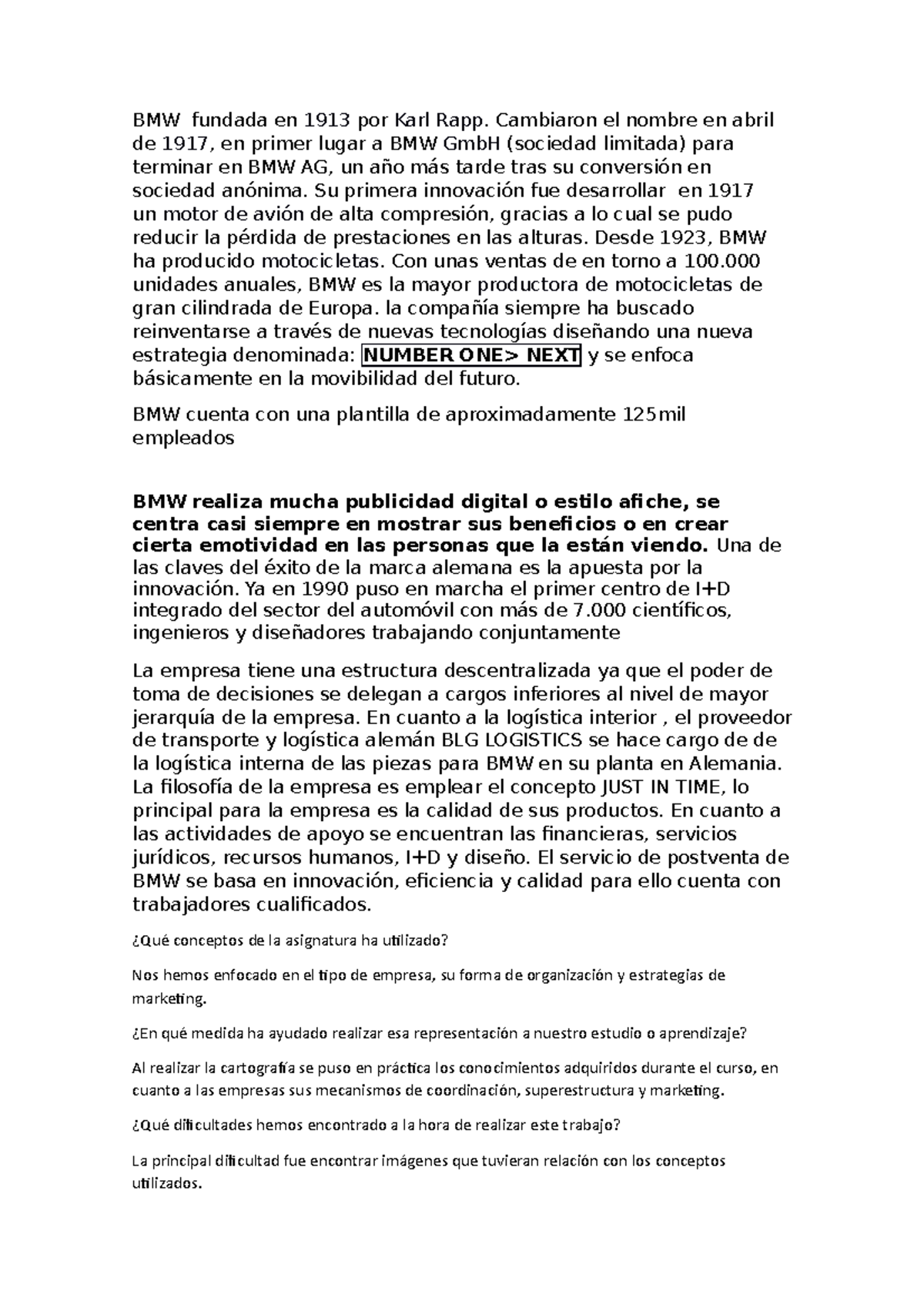 BMW cartografia didactica - BMW fundada en 1913 por Karl Rapp ...