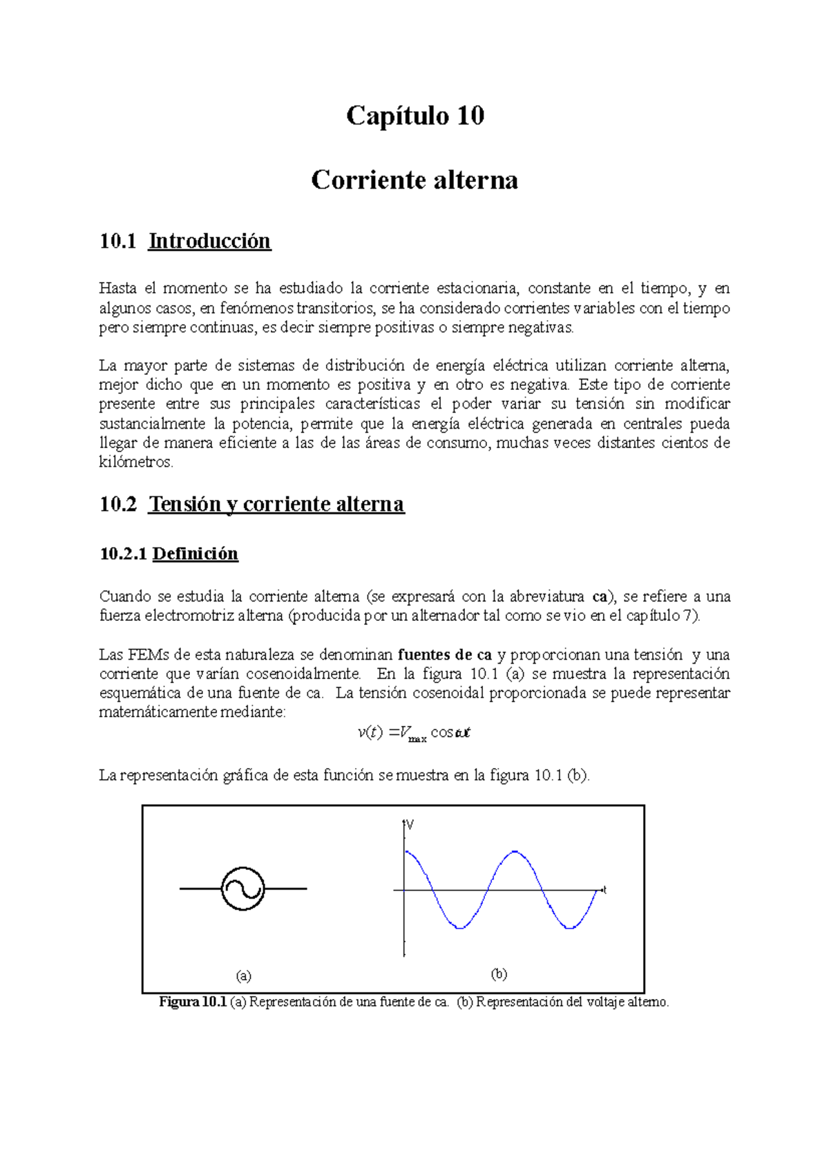 11 - corriente alterna - Capítulo 10 Corriente alterna 10 Introducción Hasta el momento se ha ...