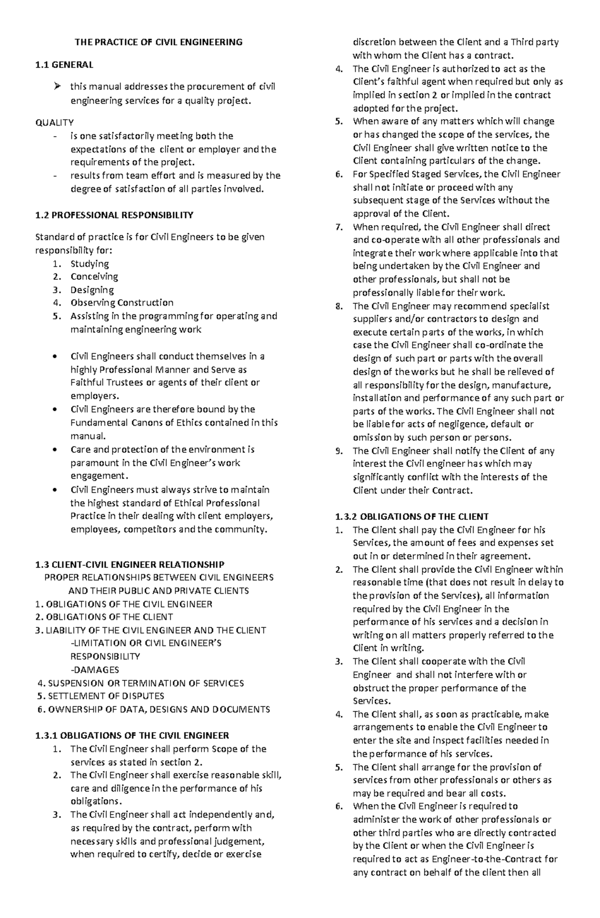 The Practice of Civil Engineers Lecture 1 - THE PRACTICE OF CIVIL ...