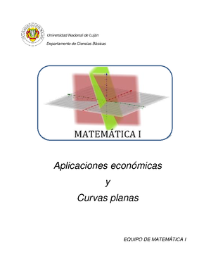 Curvas Planas matematica 1 - Universidad Nacional de Luján CURVAS ...