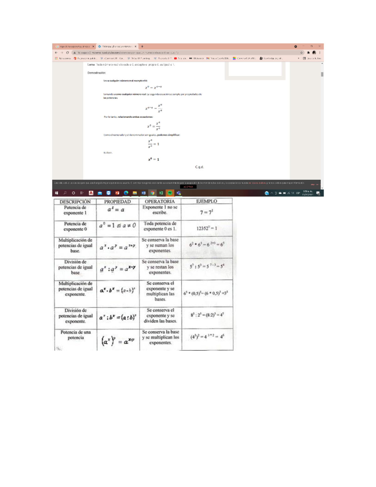 Hoja de regla de exponentes - Calculo I - UTP - Studocu