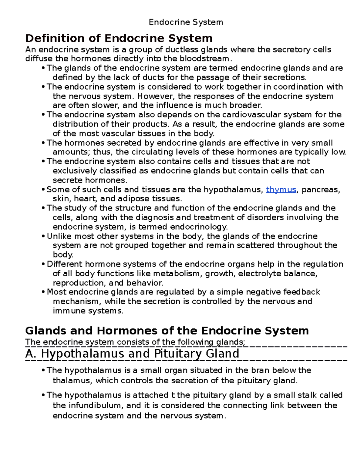 Endocrine system - The glands of the endocrine system are termed ...