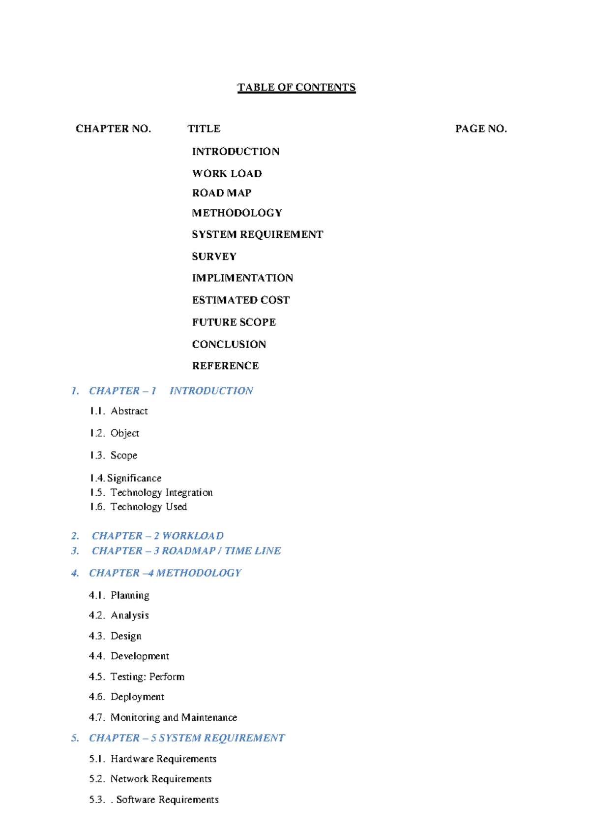Introduction 5 - TABLE OF CONTENTS CHAPTER NO. TITLE PAGE NO ...