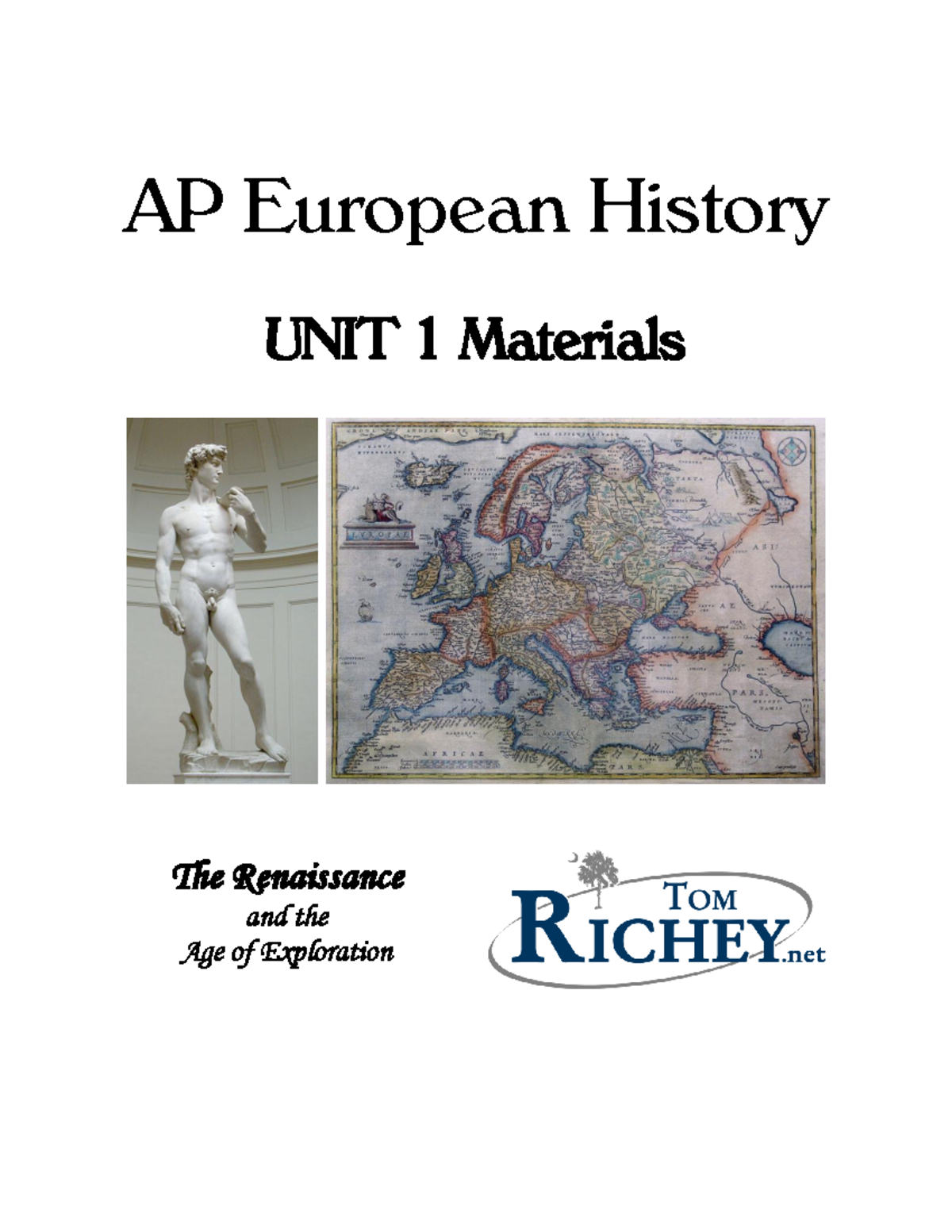 1 - UNIT 1 Materials - Euro - AP European History UNIT 1 Materials The ...