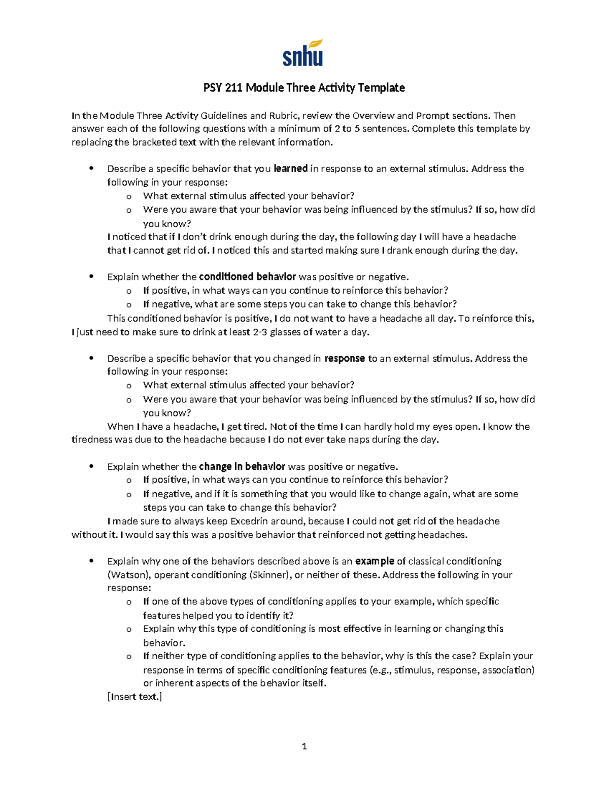 PSY 211 Module Three Activity Template Finished - PSY 211 Module Three ...