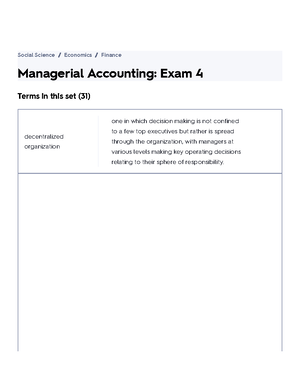 Managerial Accounting Chapter 6 Flashcards Quizlet - Managerial Accounting Chapter 6 Terms in ...