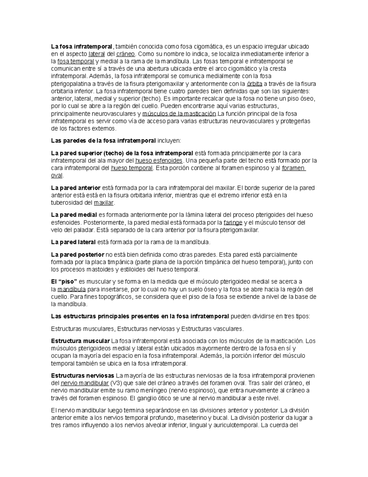 Nervio glosofaringeo - La fosa infratemporal, también conocida como ...