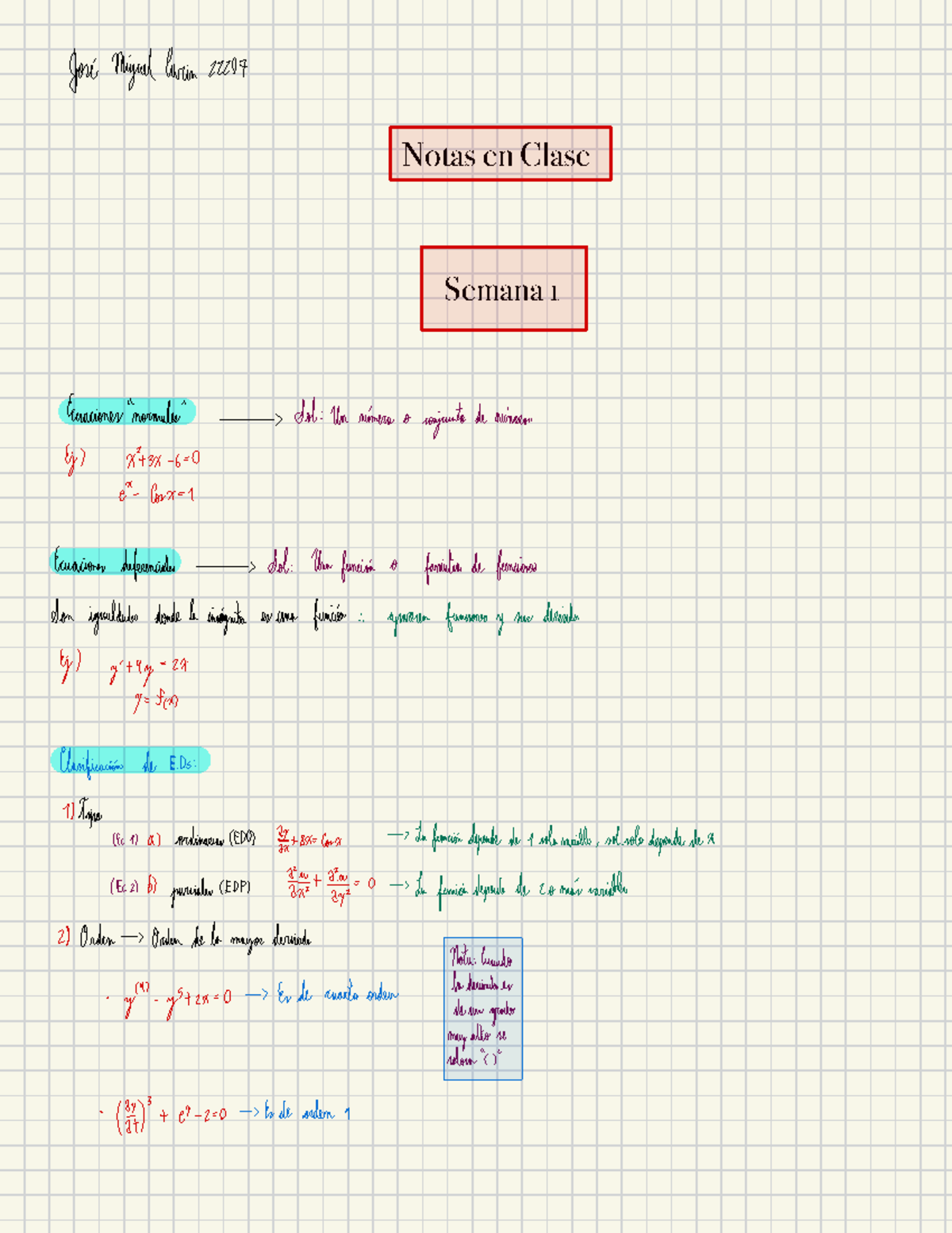 Notas en clase - Notas en Clase Semana 1 Sfori Miguel Curin 22207 ...