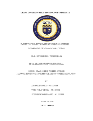 GTUC FOI Project Manual - GHANA TECHNOLOGY UNIVERSITY COLLEGE MANUAL ...
