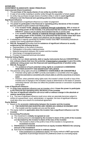 1. Reclassification OF Financial Asset - ACFAR 2233 RECLASSIFICATION OF ...
