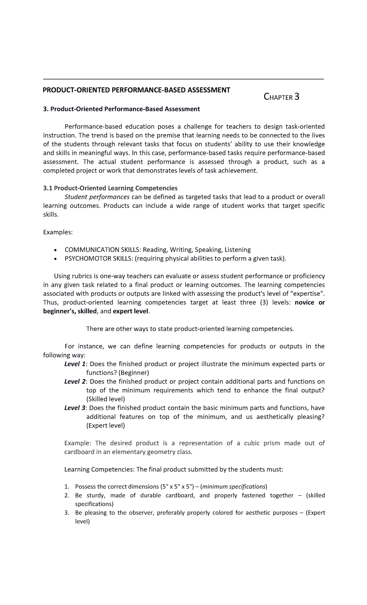 Prof Ed 311 Chap-3 Product-oriented-performance-based-assessment ...
