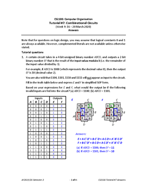 CS2100 - NUS - Computer Organisation - Studocu