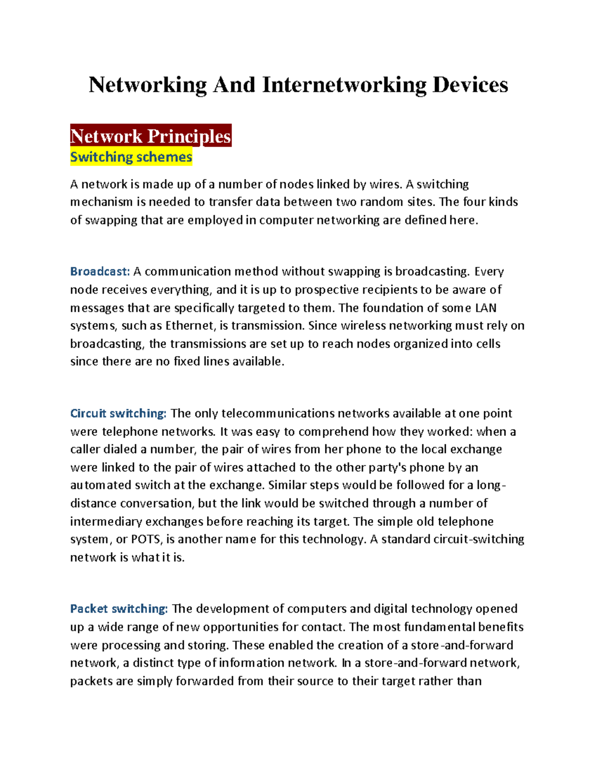Types Of Network P3 - Distributed Computing - Networking And ...