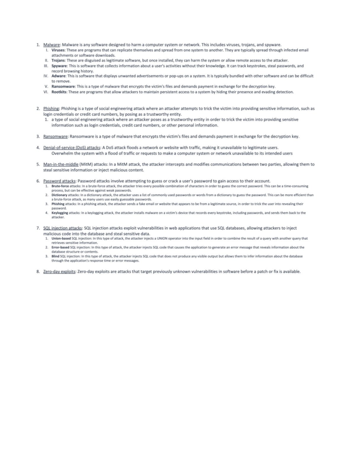 Threats and Attacks Overview - EE8084 - Studocu